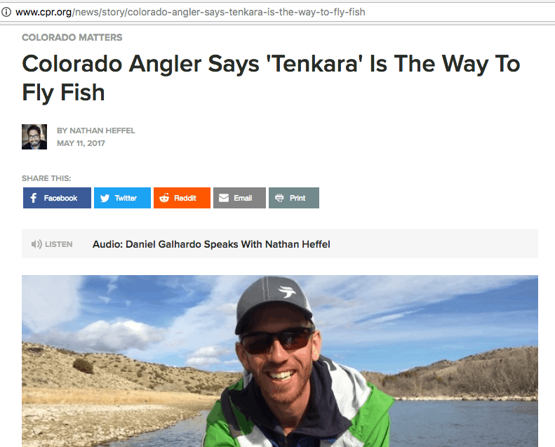 tenkara on Colorado Public Radio Network – Tenkara USA